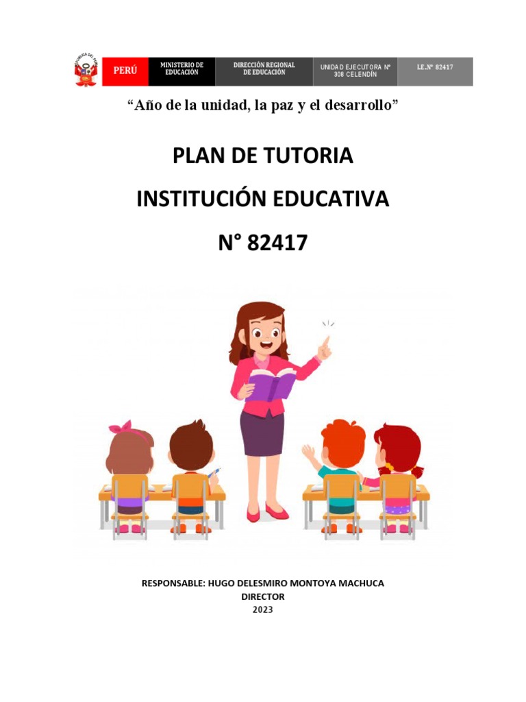 Plan de Tutoria 1 | PDF | Higiene | Enseñando