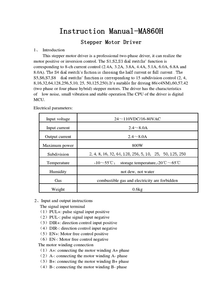 MA860H-English Version | PDF