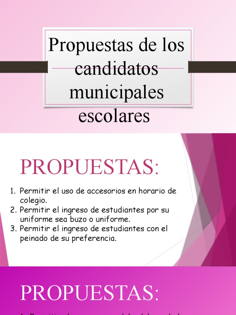 Propuestas de Candidatos Municipales | PDF