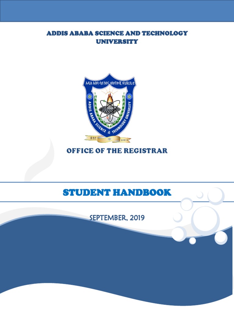 AASTU Students Handbook | PDF | Engineering | University And College ...