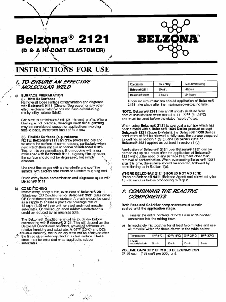 Belzona | PDF