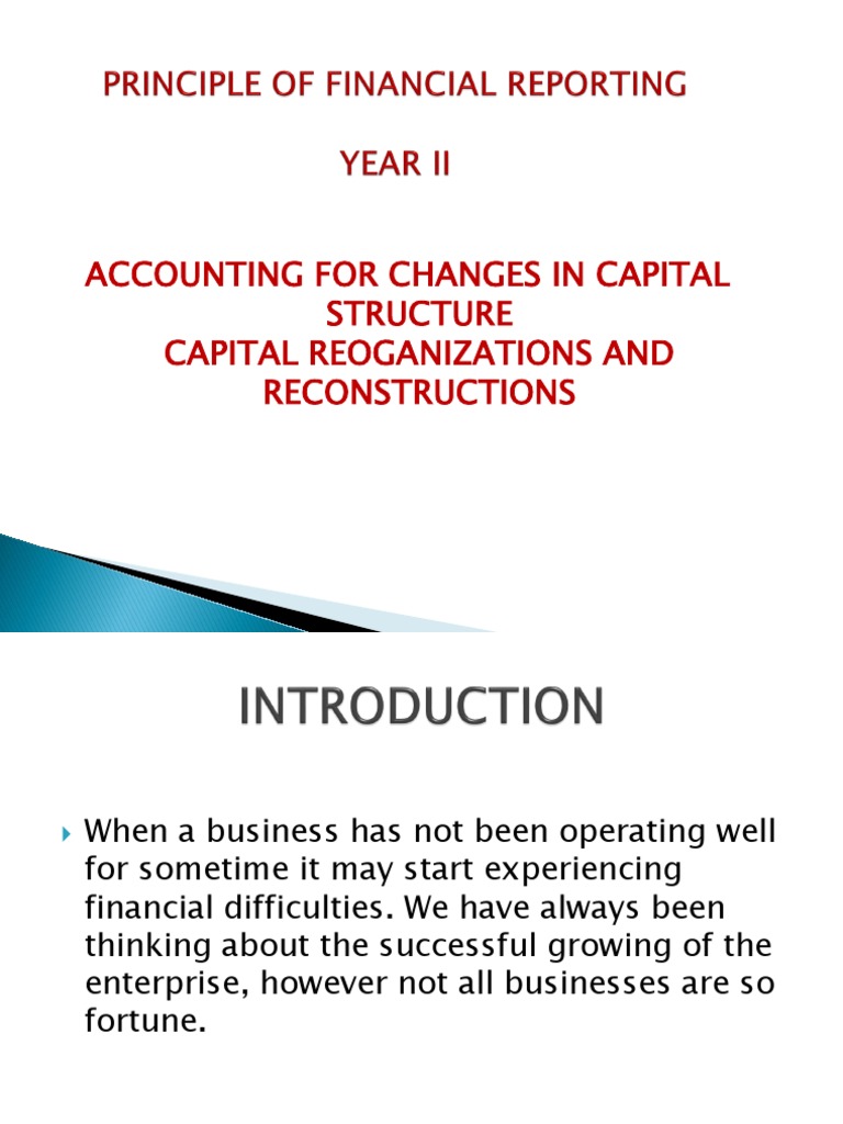 Capital Reorganisation Year 2 | PDF | Debits And Credits | Equity (Finance)
