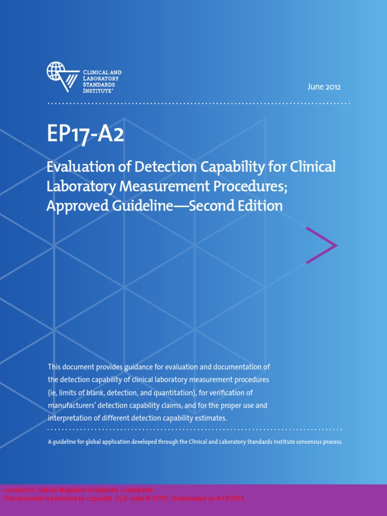 EP17A2E 1 Desbloqueado | PDF | Detection Limit | Accuracy And Precision