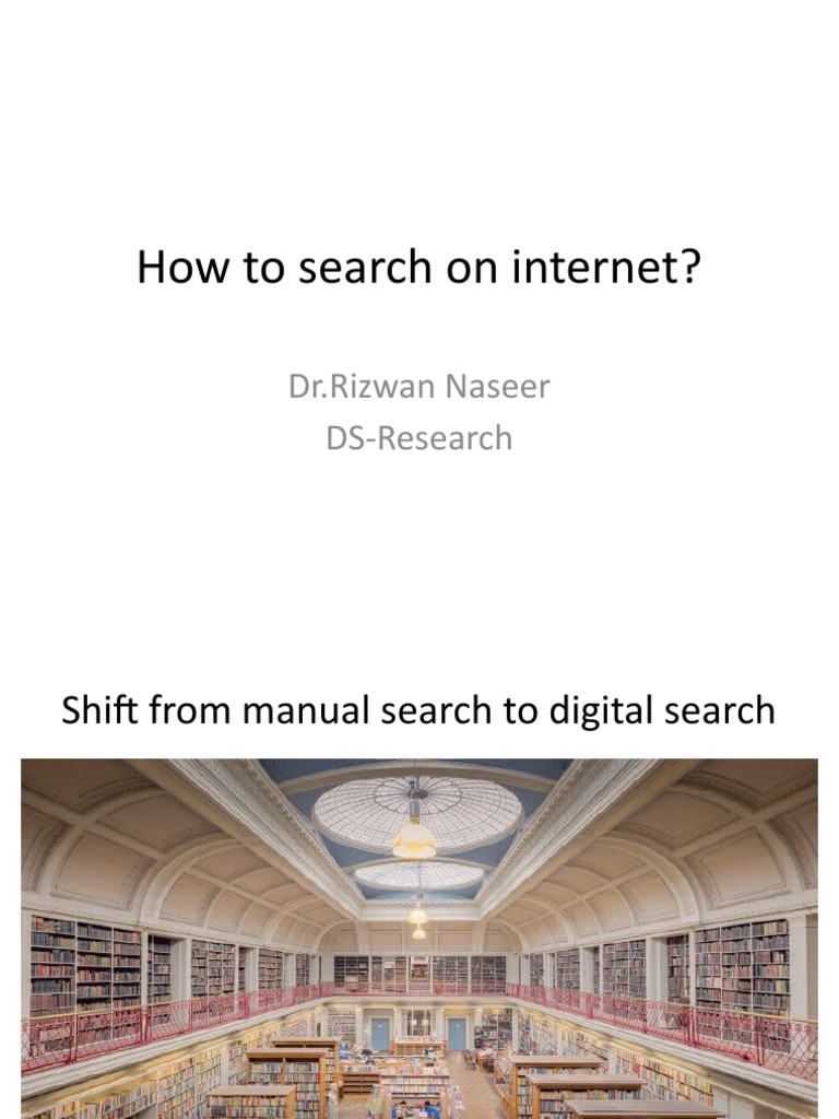 How To Search On Internet | PDF | File Format | Search Engine Optimization