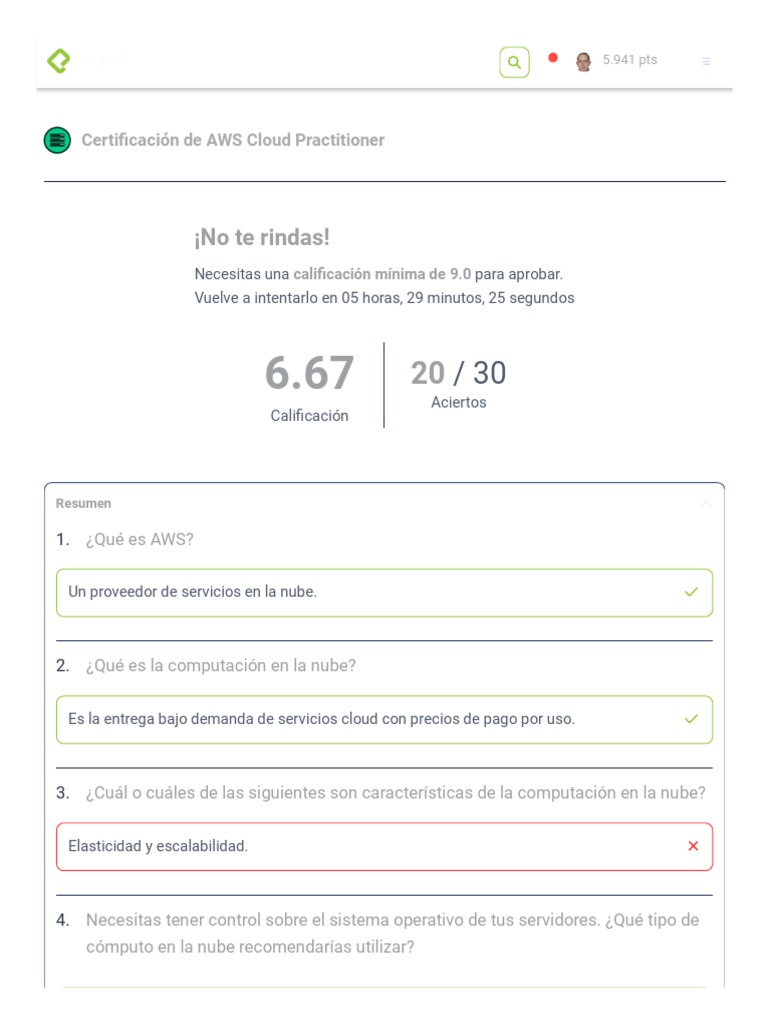 ¡No Te Rindas!: Certi Cación de AWS Cloud Practitioner | PDF | Computación en la nube ...