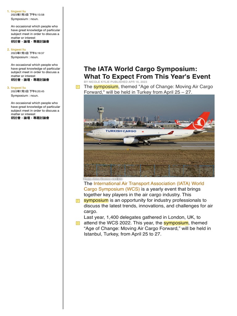 6:27 The IATA World Cargo Symposium: What To Expect From This Year's ...