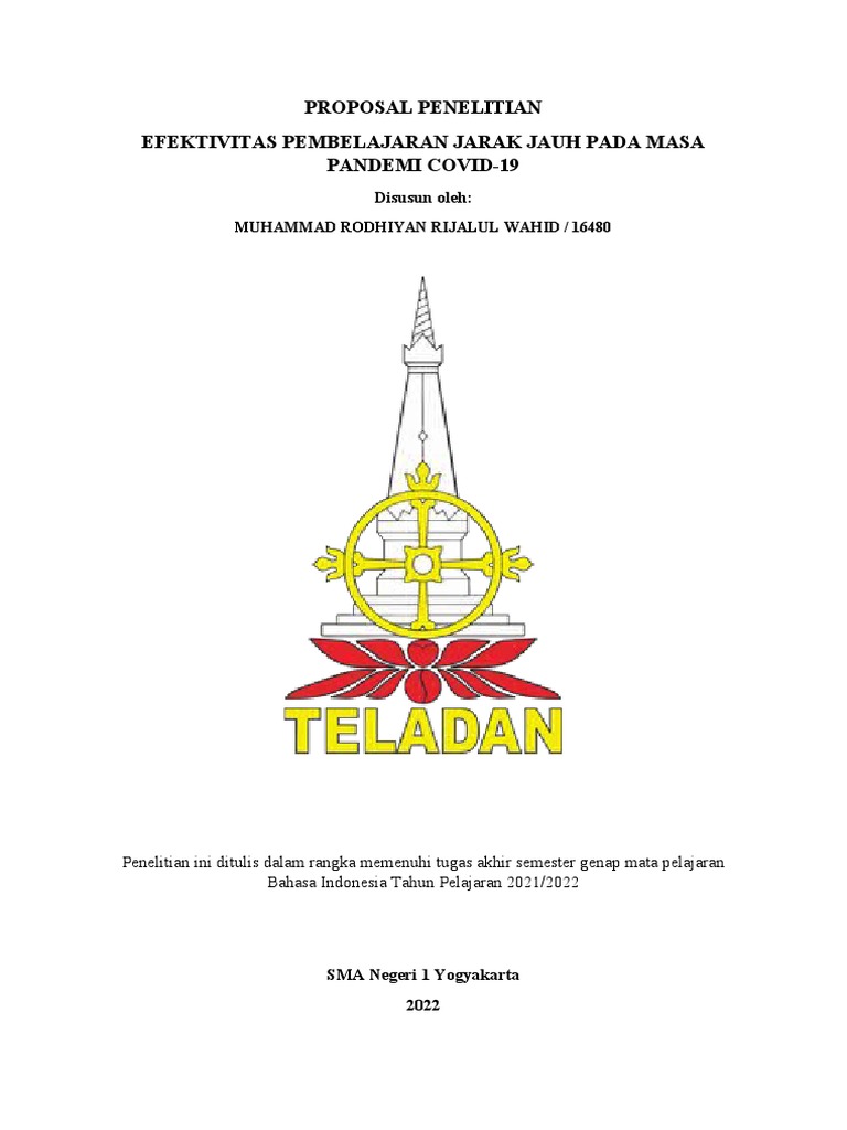 Contoh Proposal Penelitian Bag. Pendahuluan | PDF