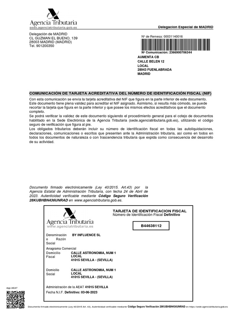 Cif Definitivo | PDF