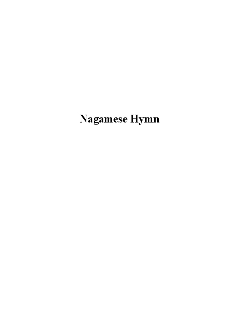 Nagamese Hymn | PDF