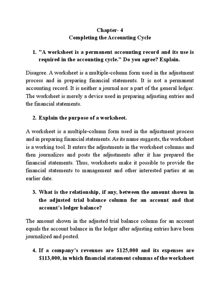 Chapter-4 Theory- 1-18- Financial Accounting | PDF