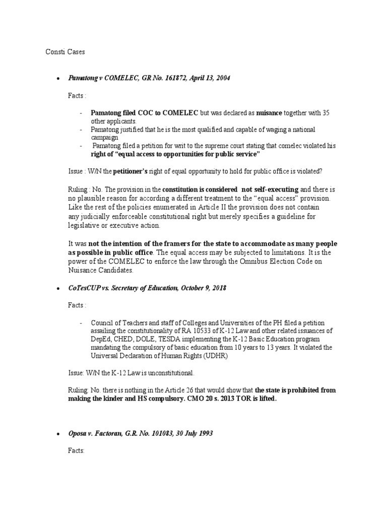 Consti Cases | PDF | Governance | Public Law