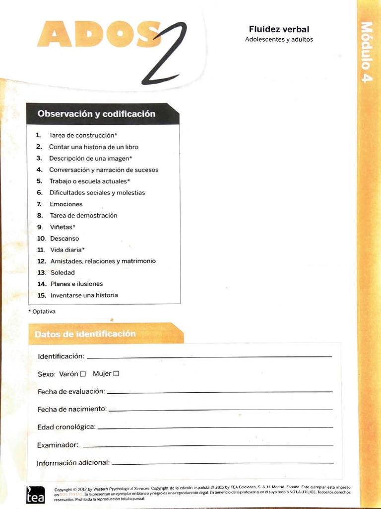 Ados 2 - Módulo 4 | PDF