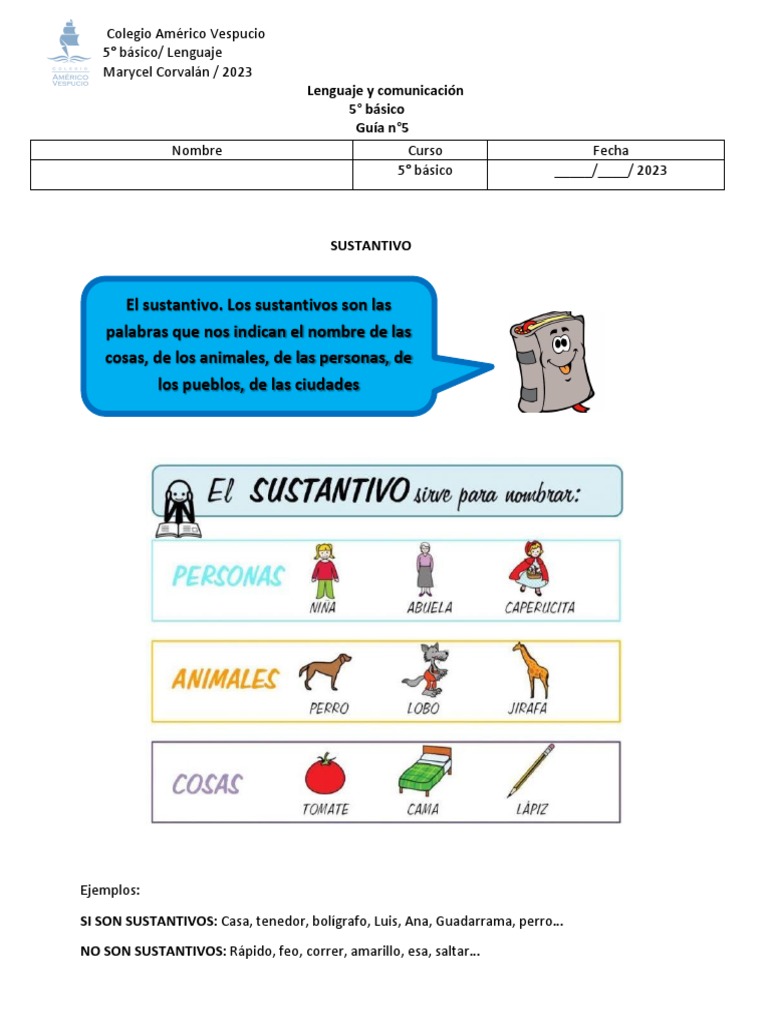 Guía de Apoyo Gramática | PDF | Sustantivo | Unidades Semánticas