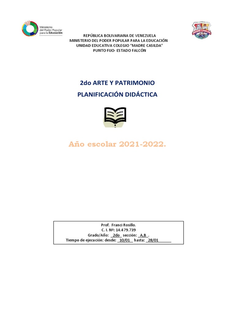 2do ARTE Y PATRIMONIO ENERO | PDF | Venezuela | Arte roquero