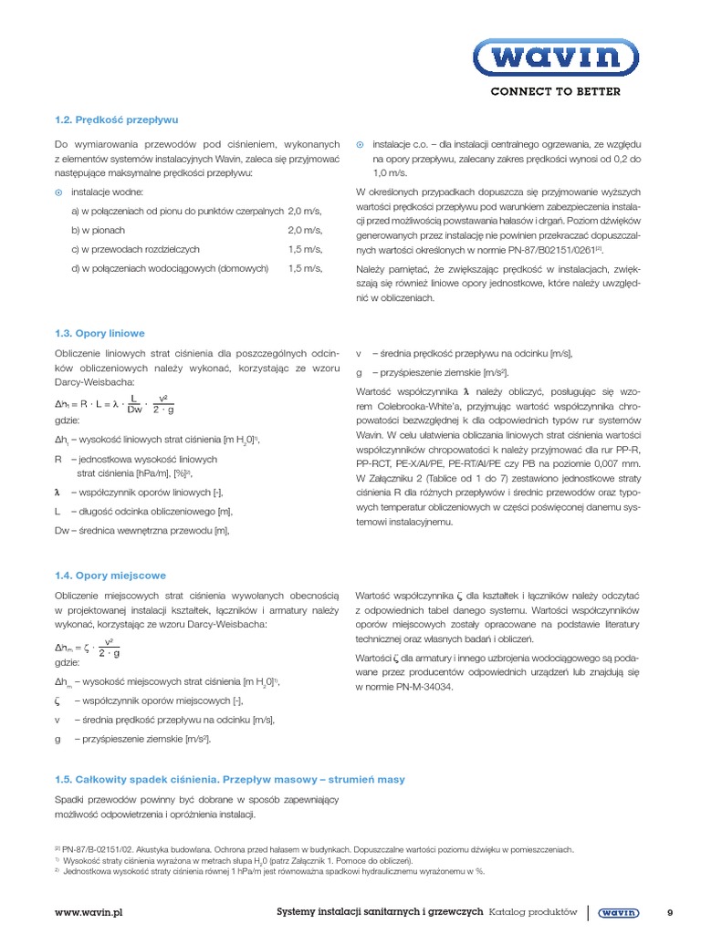 Wavin - systemy instalacji sanitarnych i grzewczych katalog 2022 | PDF