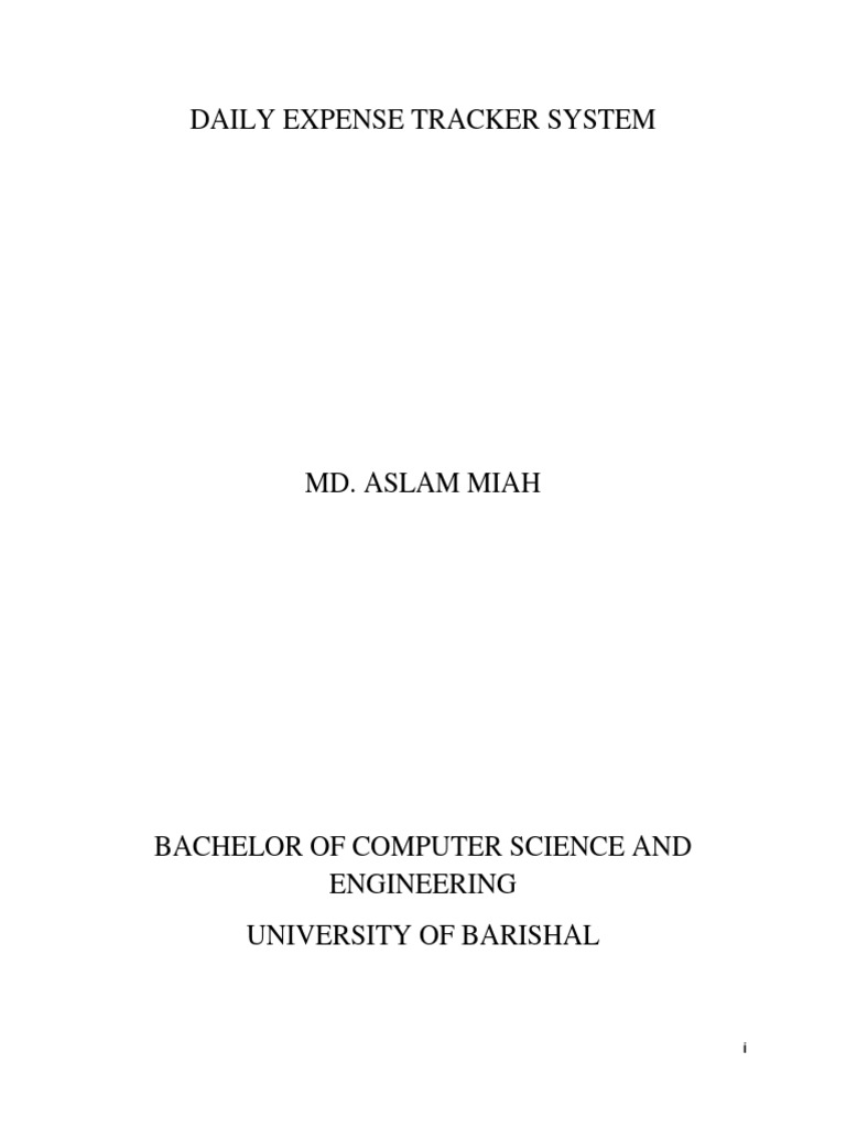 Daily Expense Tracker System (14cse023) | PDF | Software Testing | My Sql