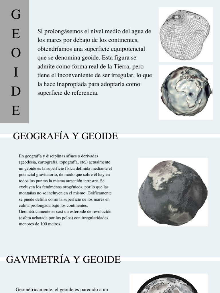 Geoide y Elipsoide | PDF