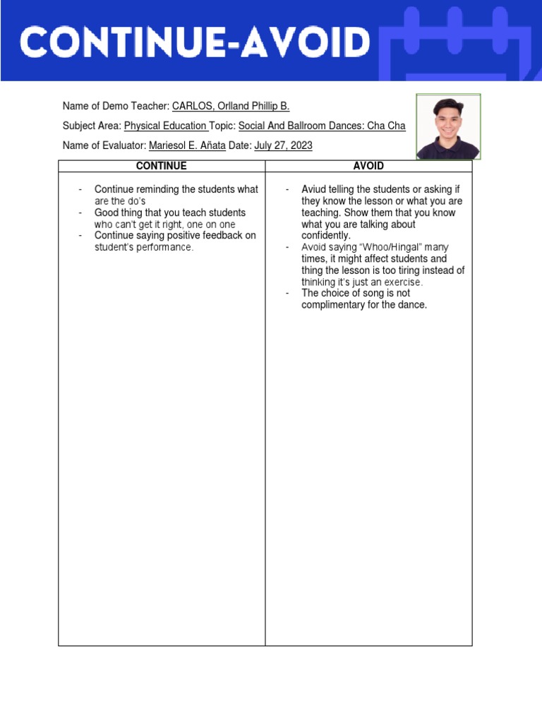 Ca Form 1 Pdf Teachers Dances