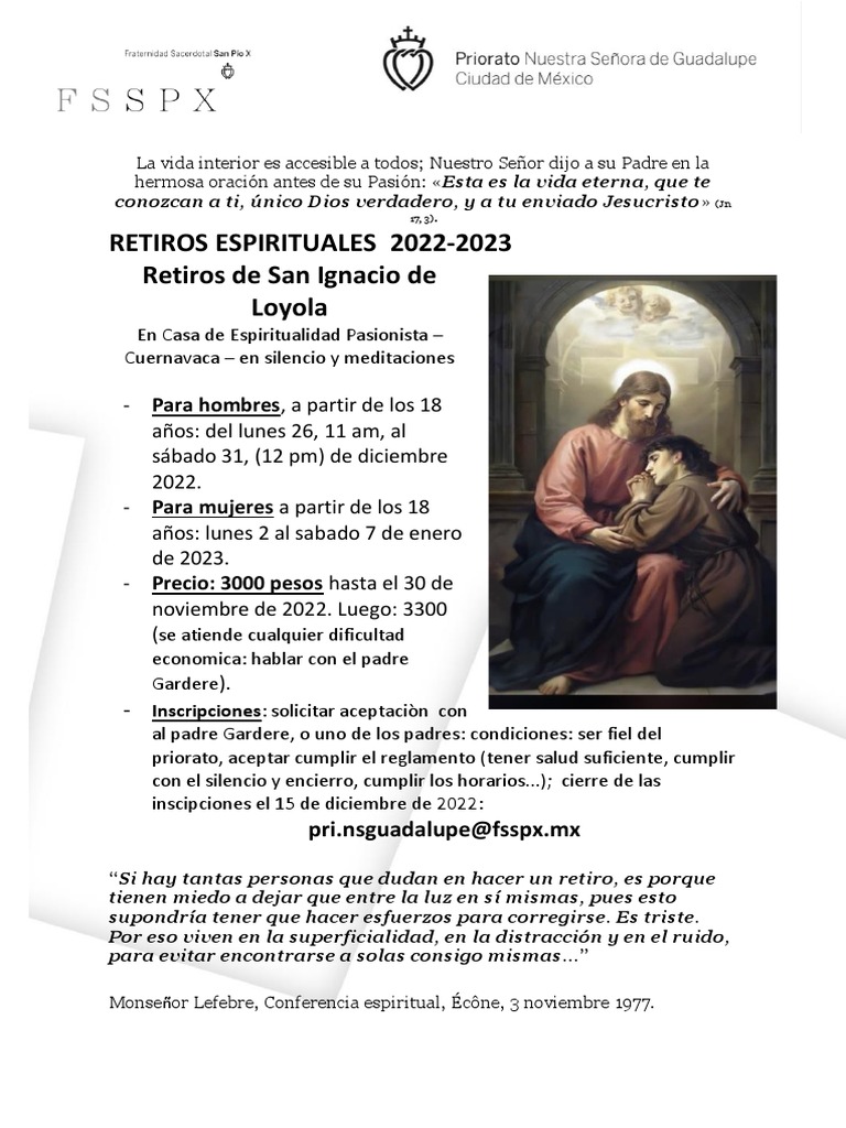 RETIROS ESPIRITUALES para Fieles | PDF