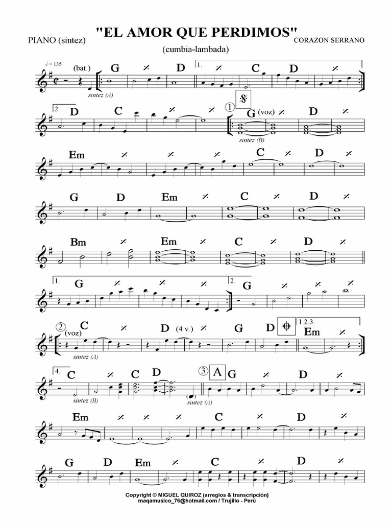 Corazon Serrano - El Amor Que Perdimos | PDF