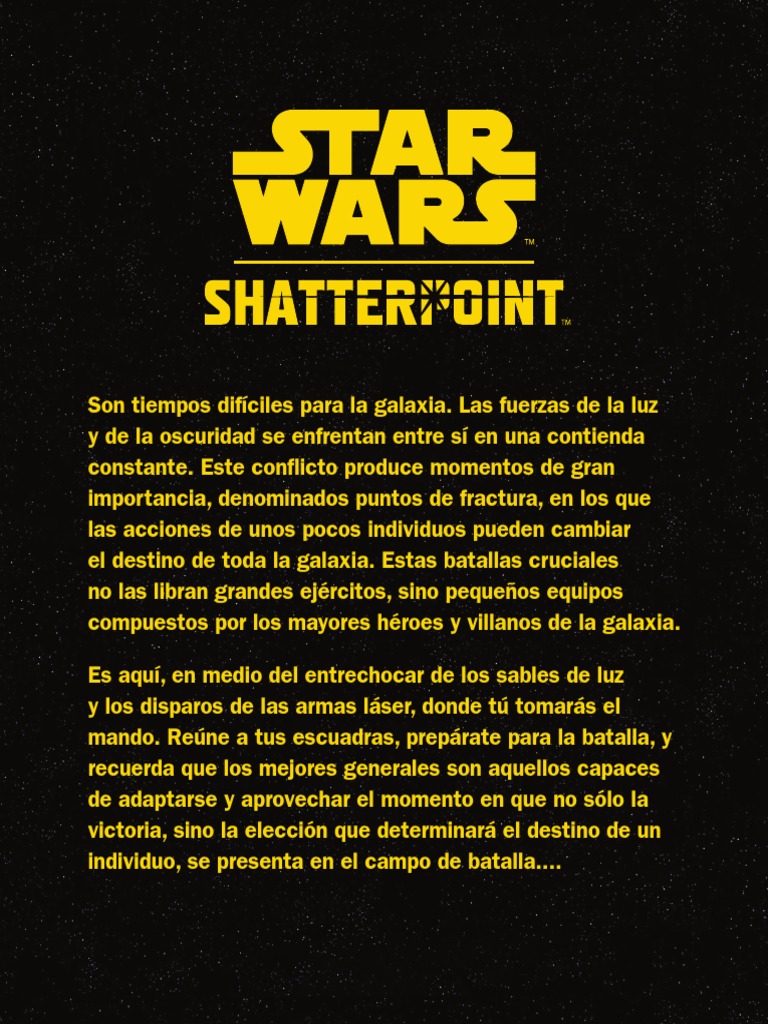 Reglas del kit de iniciación_Shatterpoint | PDF
