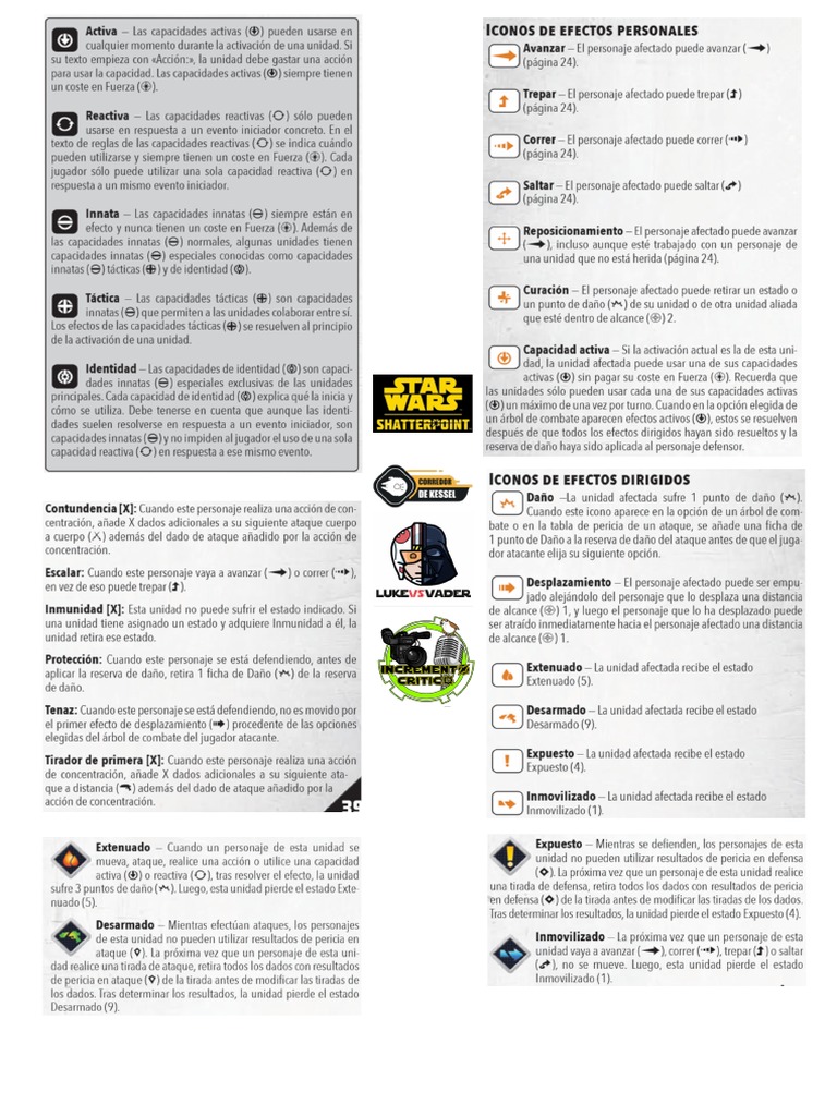 Tabla Referencia Shatterpoint | PDF