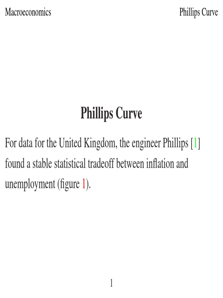 Phillips Curve | PDF | Phillips Curve | Macroeconomics