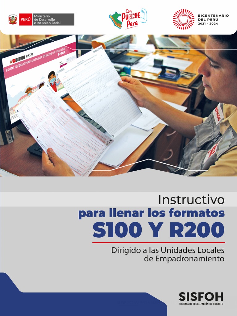 Instructivo de Los Formatos S100 y R200 | PDF