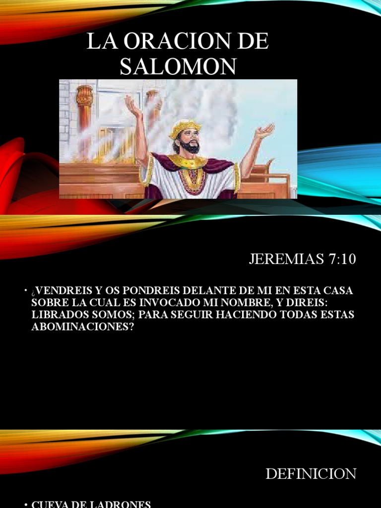 La Orasion de Salomon | PDF | Sola Fide | Oración
