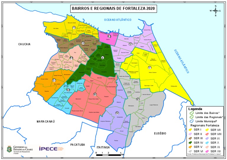 Mapa Regionais Fortaleza 2020 | PDF