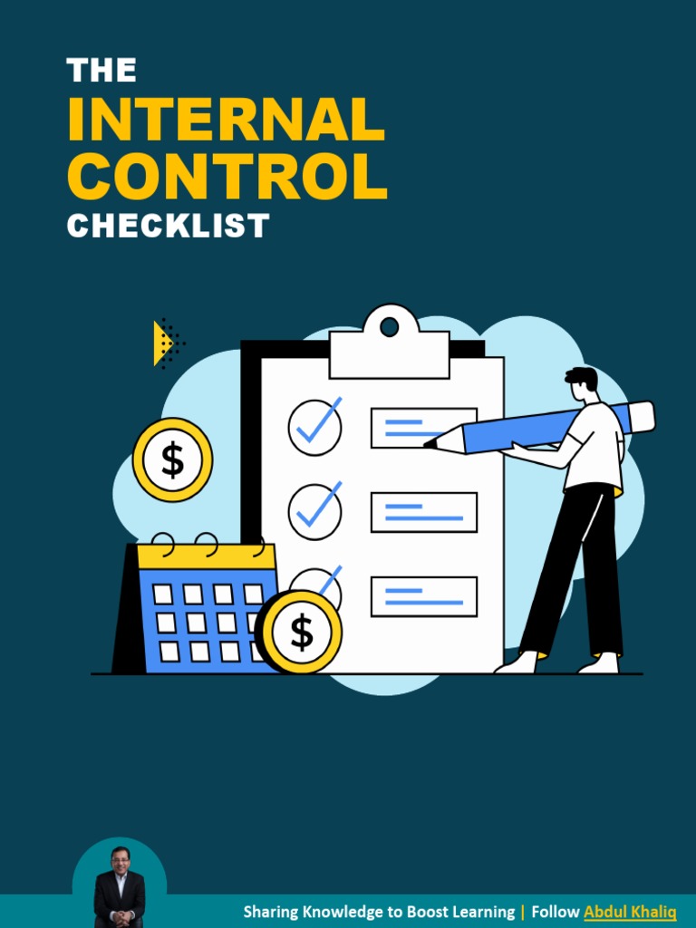 The Internal Control Checklist | PDF | Taxes | Internal Control