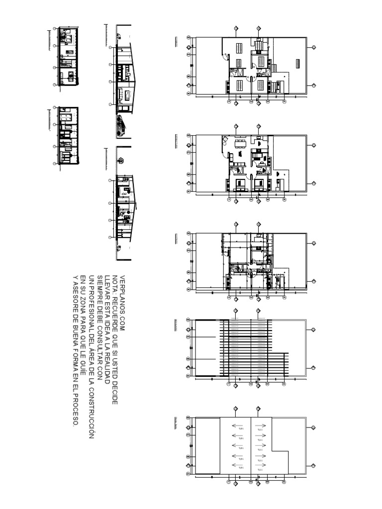 Plano Casa Planta10x8 1p 3d 2b Verplanos - Com 0037 | PDF
