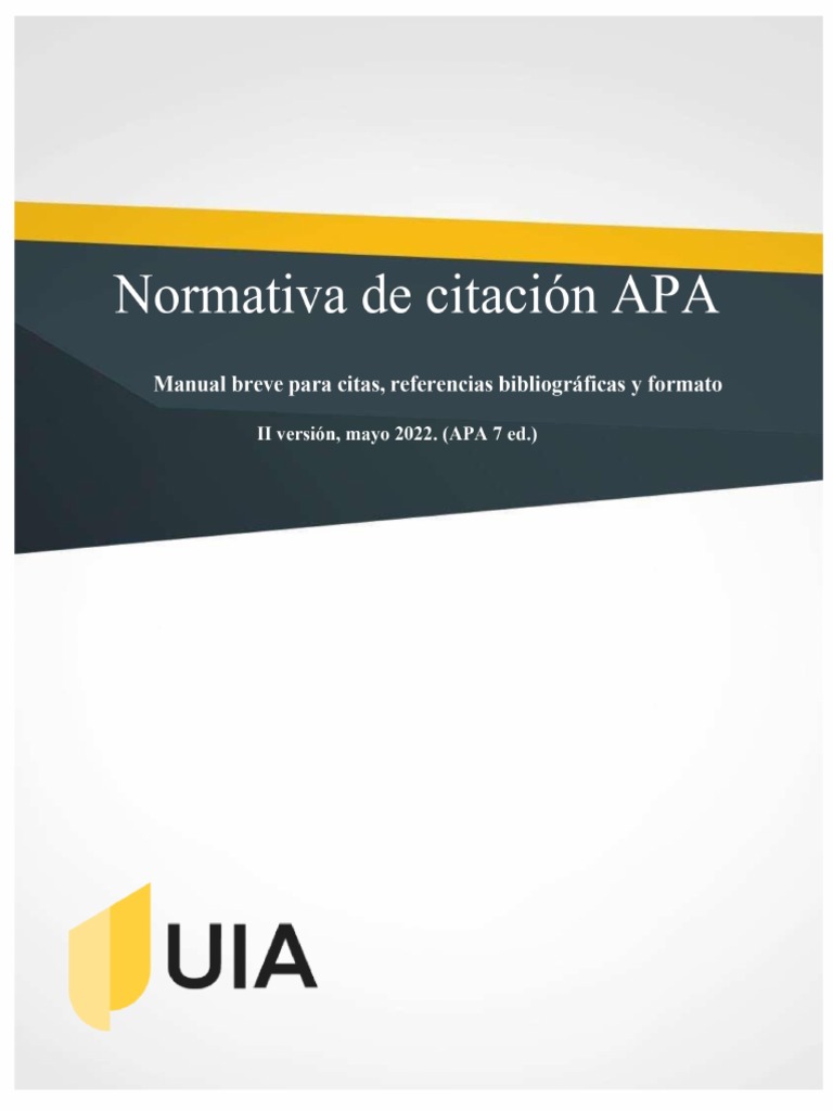 Apa 7 | PDF | Estilo apa | Conocimiento