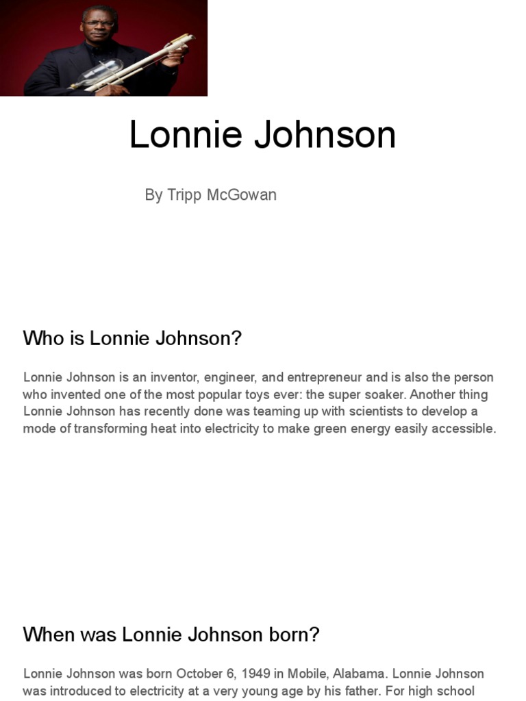 Lonnie Johnson | PDF | Politics