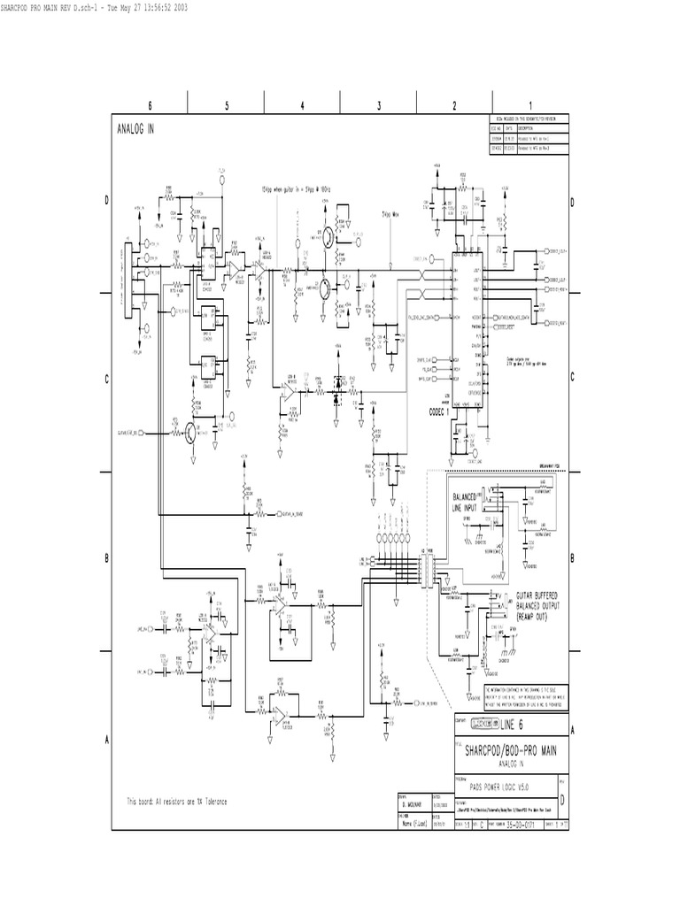 Line 6 POD Pro XT Parts List | PDF | Operational Amplifier | Computer ...