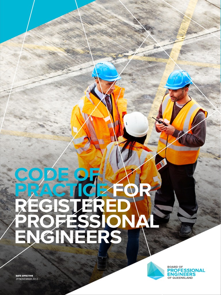 BPEQ Code of Practice 131129 Web | PDF | Engineer | Conflict Of Interest