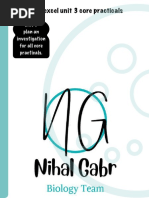 Edexcel IAL Biology Unit 3 All Core Practicals (ReallyAcademics) | PDF ...