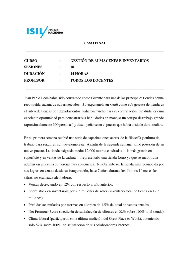 GAeI - Caso Final | PDF | Inventario