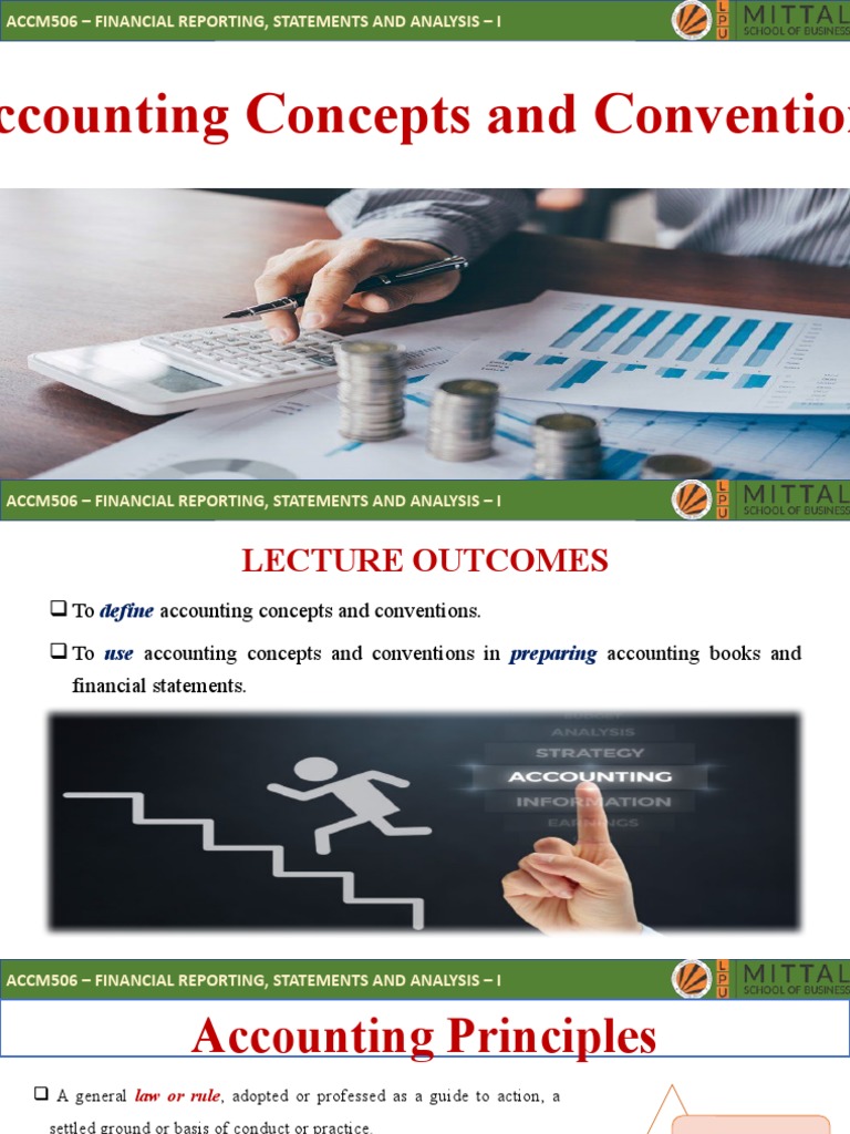 Accounting Concepts and Conventions 1 | PDF | Financial Statement ...