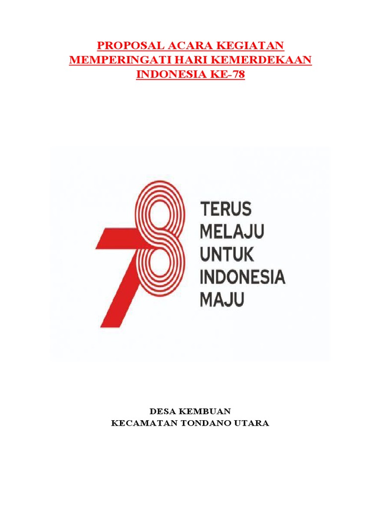 Contoh Proposal 17 Agustus | PDF