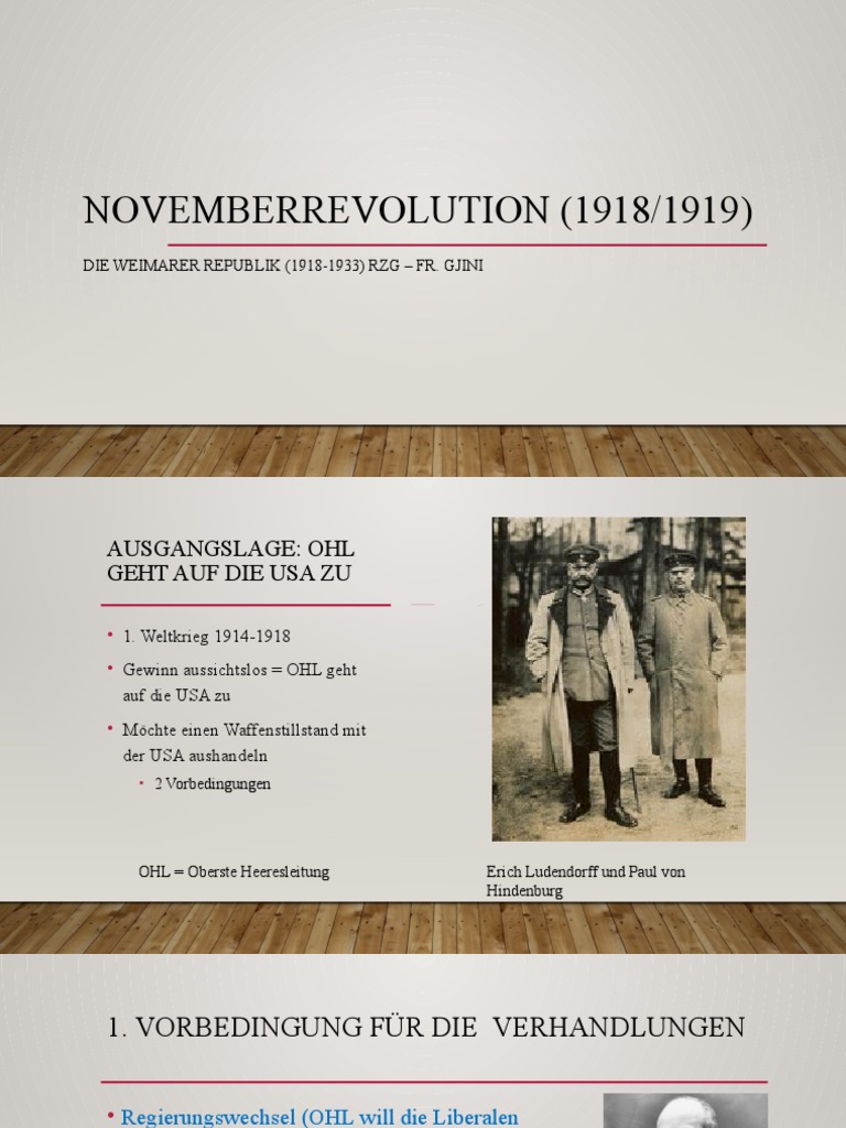 Die Novemberrevolution | PDF
