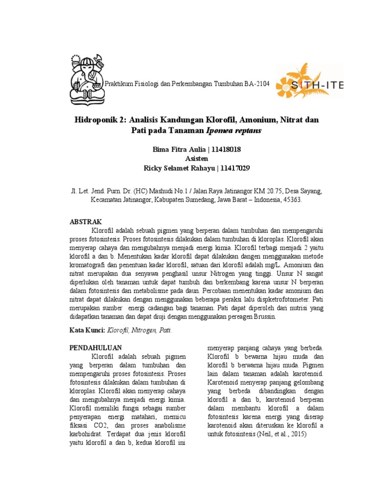 Laprak 5 | PDF | Kesehatan Holistik