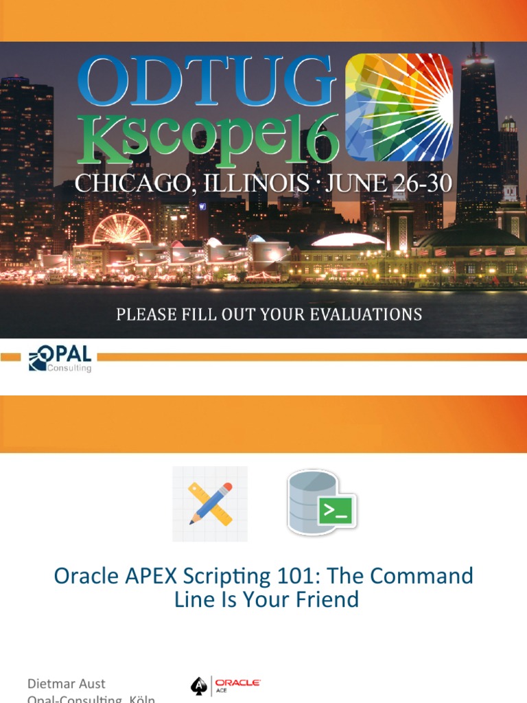 Oracle APEX Scripting 101 - The Command Line Is Your Friend | PDF | Command Line Interface | Sql