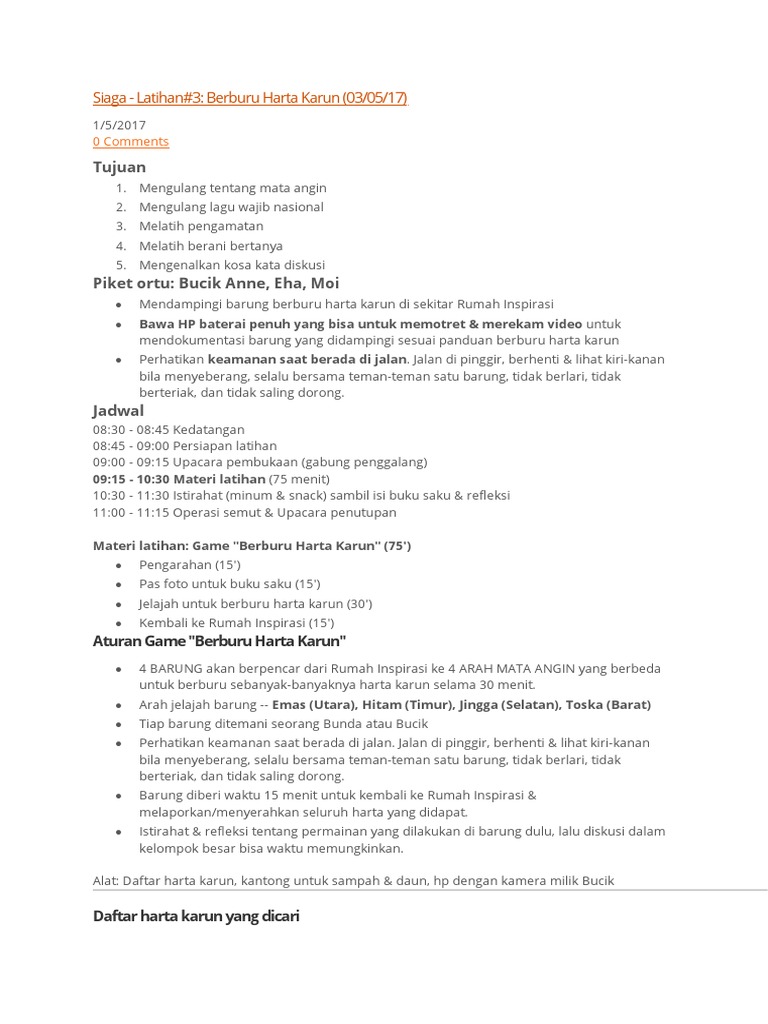 Permainan Berburu Harta Karun 2 | PDF