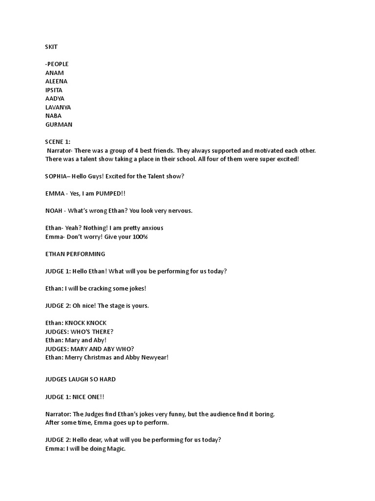 Skit 2 1 | PDF | Magic (Illusion)