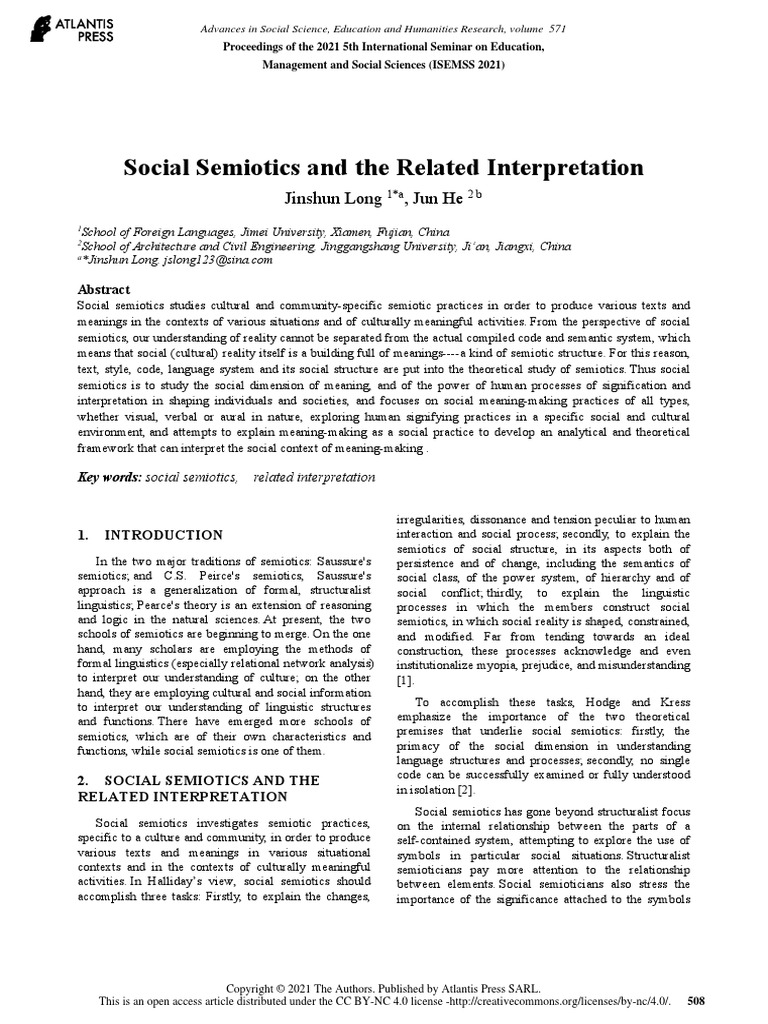 Social Semiotics | PDF | Semiotics | Code