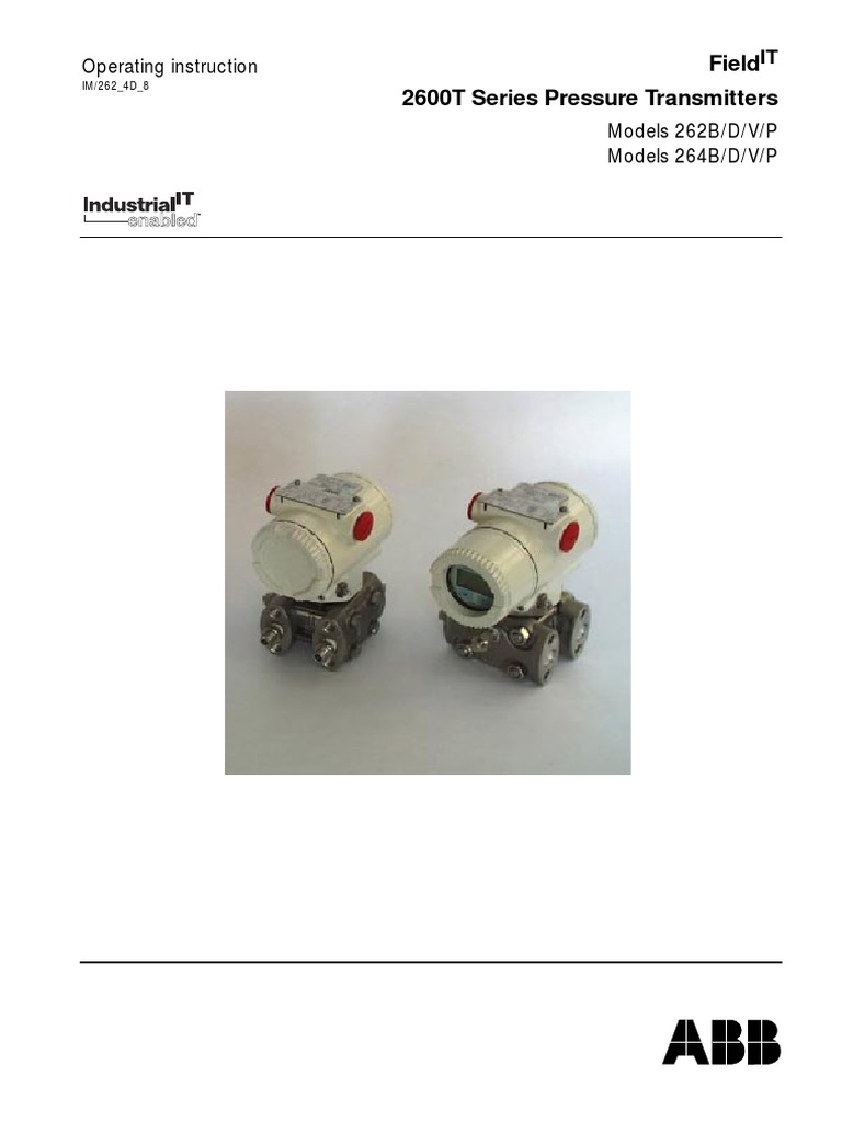 ABB 264D Manual | PDF | Electrical Wiring | Pressure Measurement