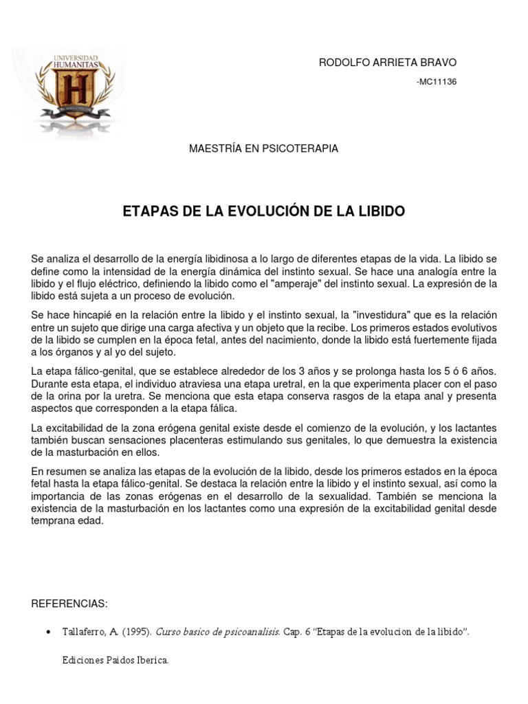 Etapas de La Evolucion de La Libido | PDF