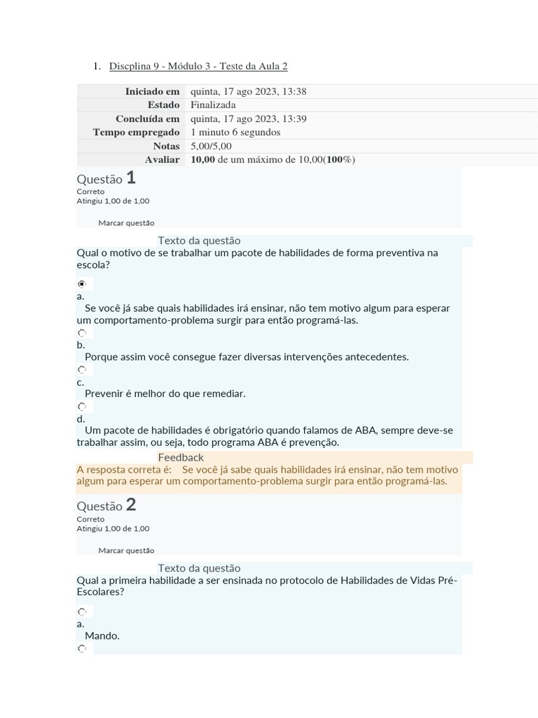 Discplina 9 MODULO 3 AULA 2 | PDF | Carreira e Crescimento