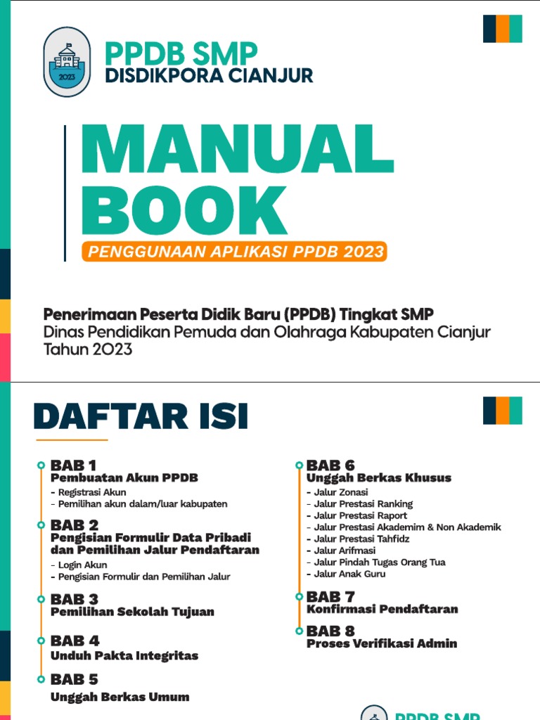 Manual Book PPDB 2023 | PDF